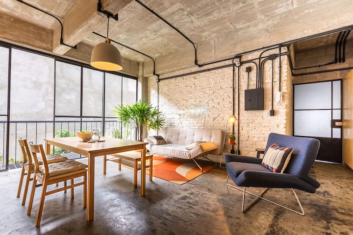 Amazing Loft At Old Factory & 360° Green Rooftop - Mexico City International Airport (MEX)
