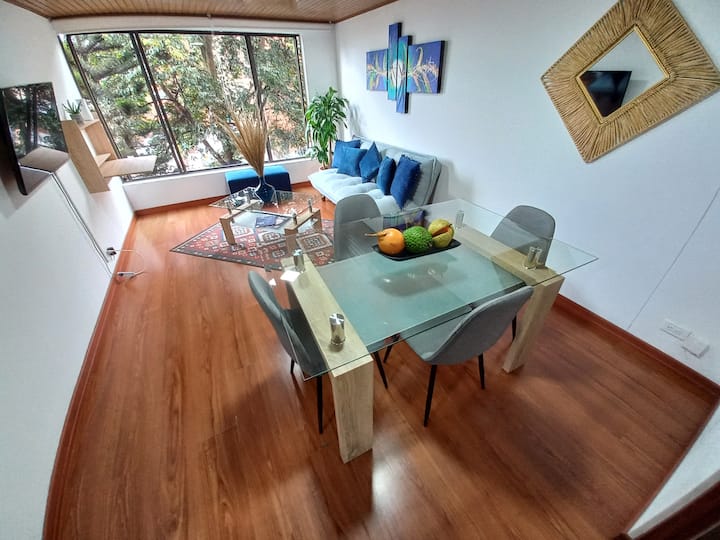 Usaquen Apartamento Acogedor, Vista Y Wifi Rapido - Bogota