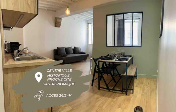 Le Pain D’épices 2 à 4 Voyageurs 1 Chambre 2 Lits - Dijon
