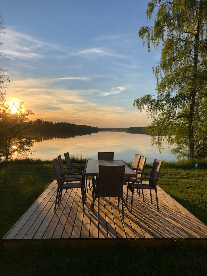 8 Ppl Cosy Lakeside Villa With Stunning View - Mikkeli