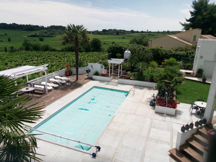 Maison Zen 4p/piscine Chauff/vue Panoramique - Autignac