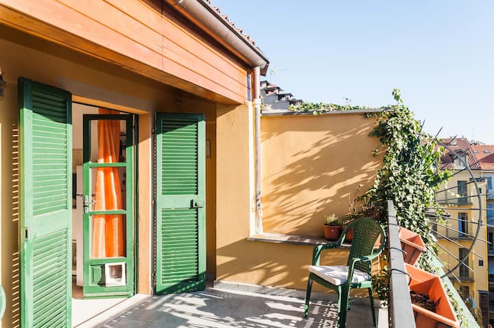 Two-room Flat With Terrace - Turin