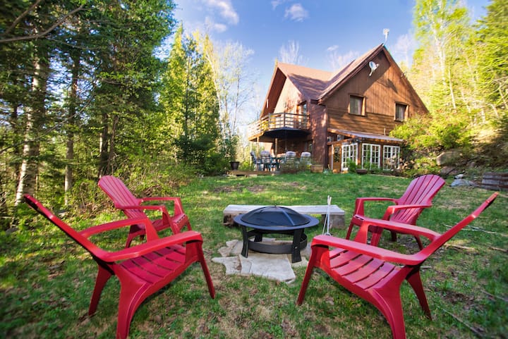 Riverside Modern Rustic 3 Bds Chalet In Tremblant - Laurentides