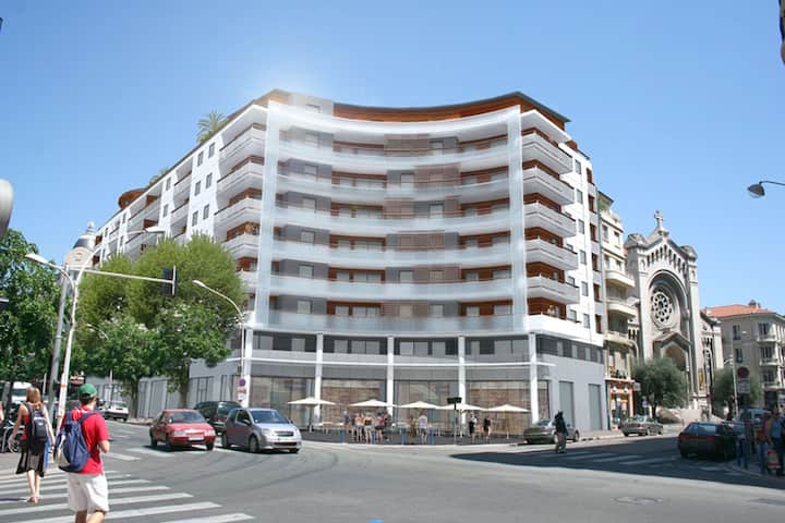 Nice,carre D'or, 2p à 150m Des Plages. - Nice