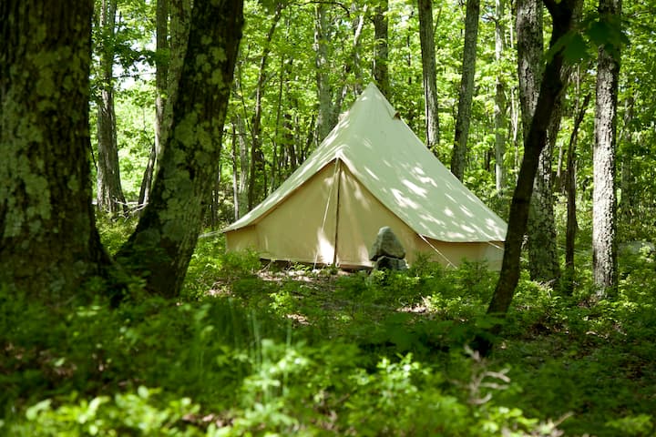 15' Canvas Bell Tent W/sauna At Retreat Center - Minnewaska State Park Preserve, Kerhonkson