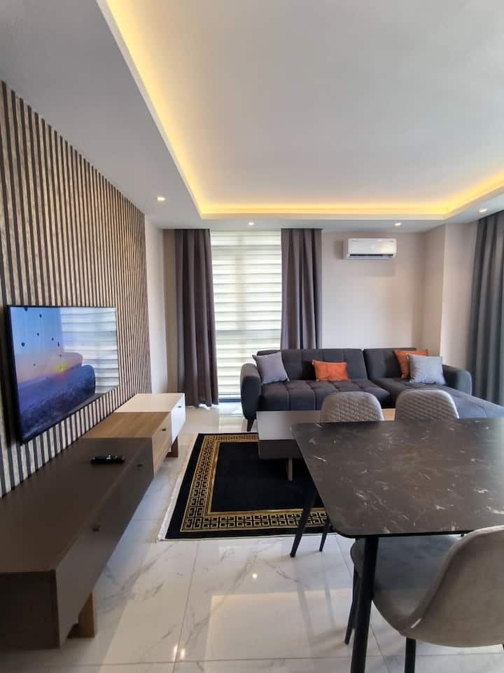 Уникальная, 1+1 пляж Клеопатры, большой балкон - Alanya