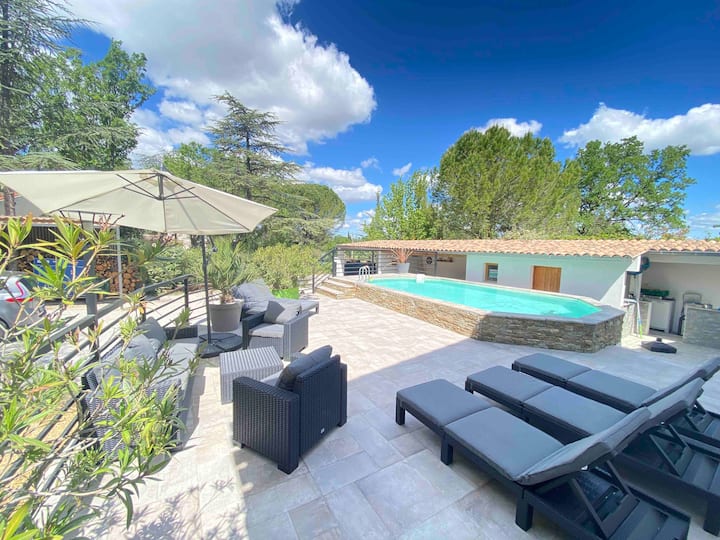 Villa à St Maximin De 180m2 Clim, Piscine Au Sel - Saint-Maximin-la-Sainte-Baume