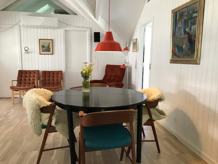 Retro A-hus Med Dejlig Naturhave - Denmark