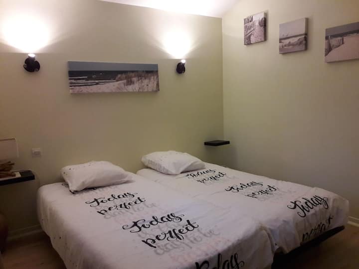 5 Minutes De La Plage Maison Avec 1 Chambre Privé - Dune du Pilat