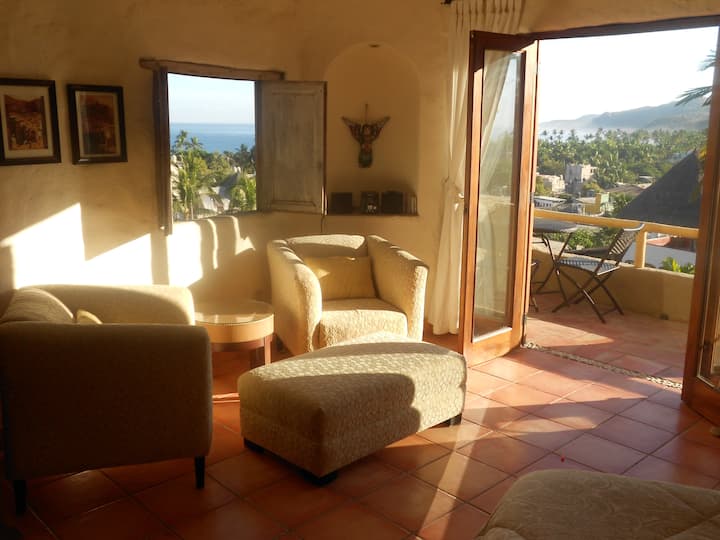Beautiful Oceanview By The Plaza - Sayulita
