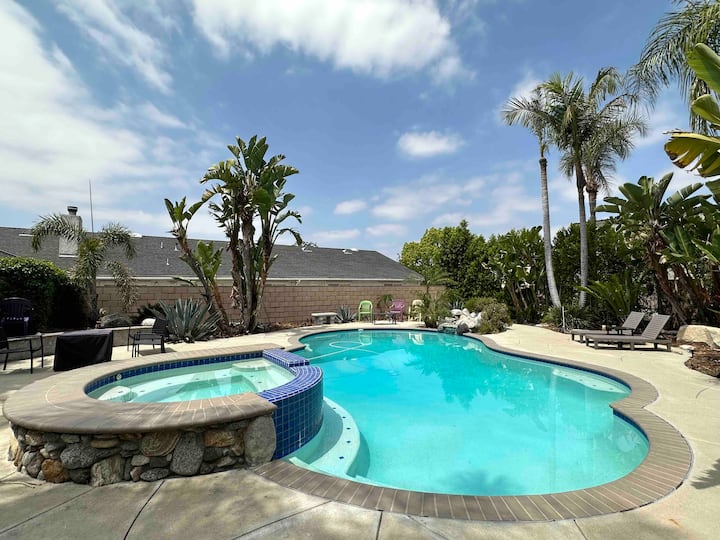 5 Lg Br Entire House Hottubpool -Bbq Near Disney - Pomona, CA
