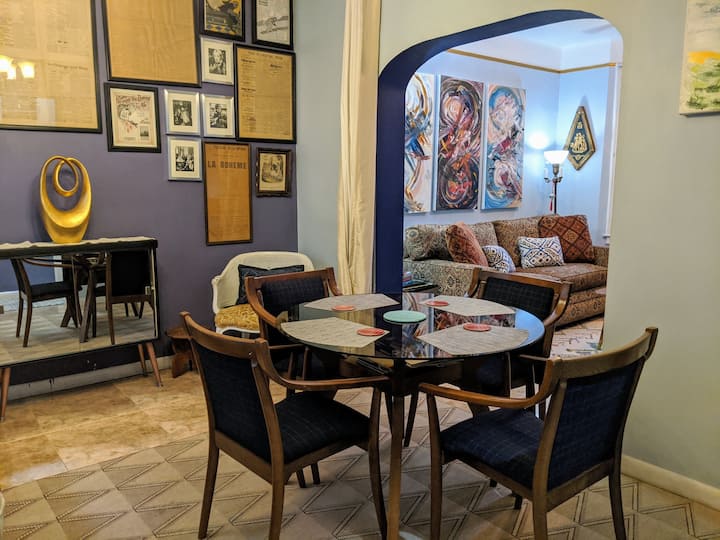 Bright Queen Room | Artist Brownstone | 15mins>nyc - Manhattan, NY