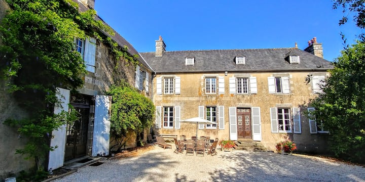 Large Elegant Manor House Normandy Near Mtstmichel - Basse-Normandie