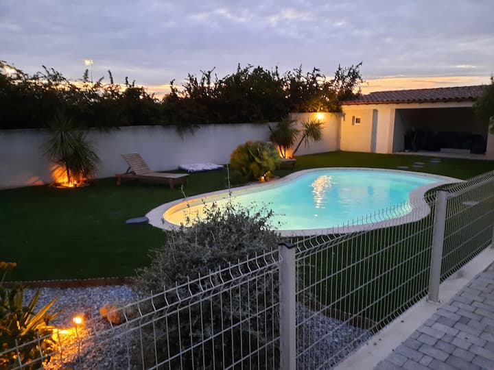 Location Villa Avec Piscine Proche De La Mer. - Valras-Plage