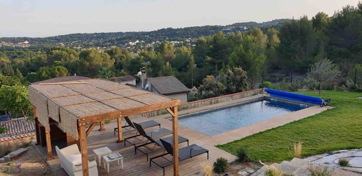 Villa D'architecte Avec Vue A 180° Proche Luberon - Villeneuve-lès-Avignon
