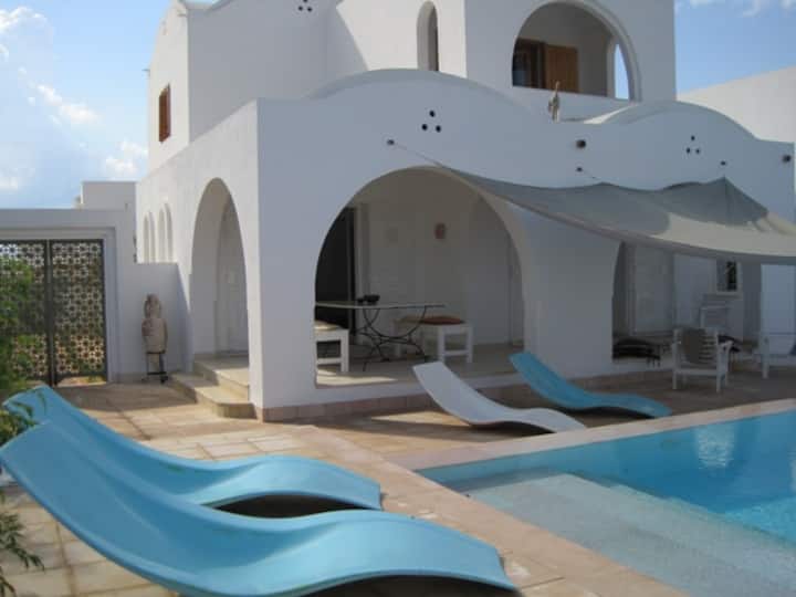 Dar El Mesbah Beautiful Standing House With Pool 400 M From The Sea - Djerba
