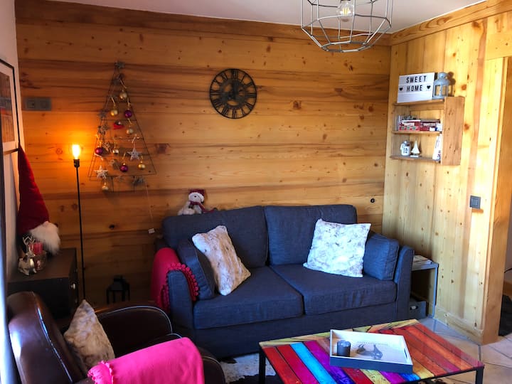 Megève 2min à Pied Des Pistes De Ski - 2 Chambres - 메줴브