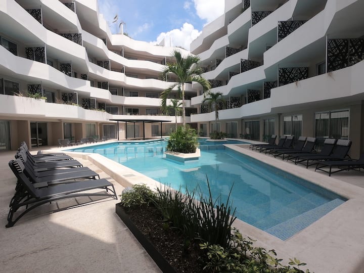 Apartment With Rooftop Pool And Gym / 5th Ave - Playa del Carmen