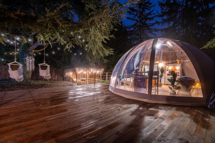 Nuit Romantique Insolite + Bain Nordique Privatif - Ain