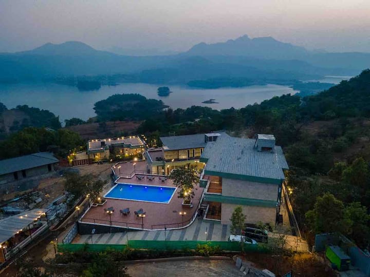 5 Bhk Infinity Pool Villa Pawna - Lonavala