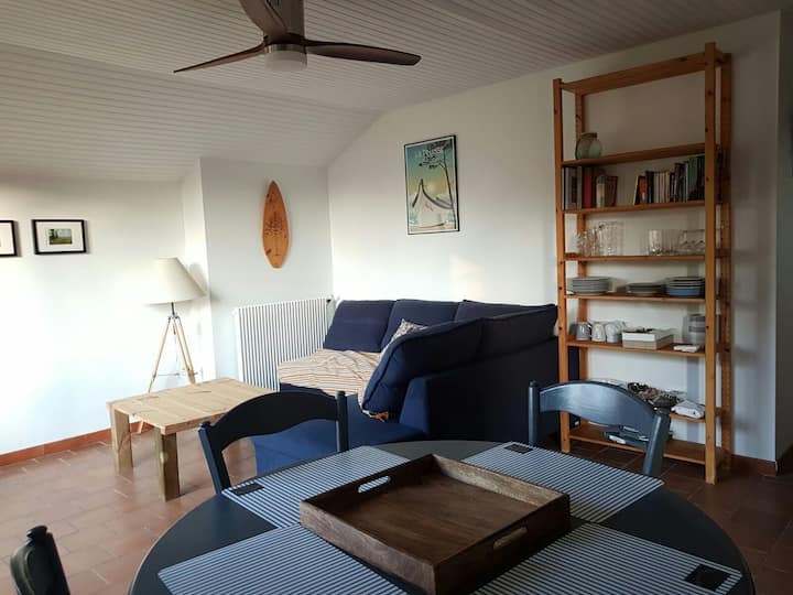 Haut De Villa T3 Jardin Privé, Commerces à Pied - Lit-et-Mixe