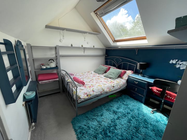 Double Attic Room Very Private Can Sleep 3 - Bath