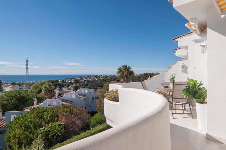 Sea View In Panorama - Apartment Near Marbella - Calahonda