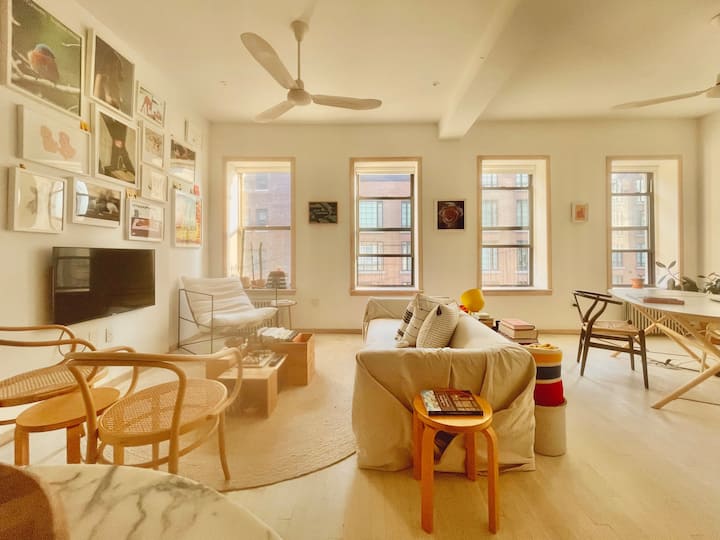 Sunny Noho Designer Loft- Bowery Hotel Adjacent - Manhattan, NY