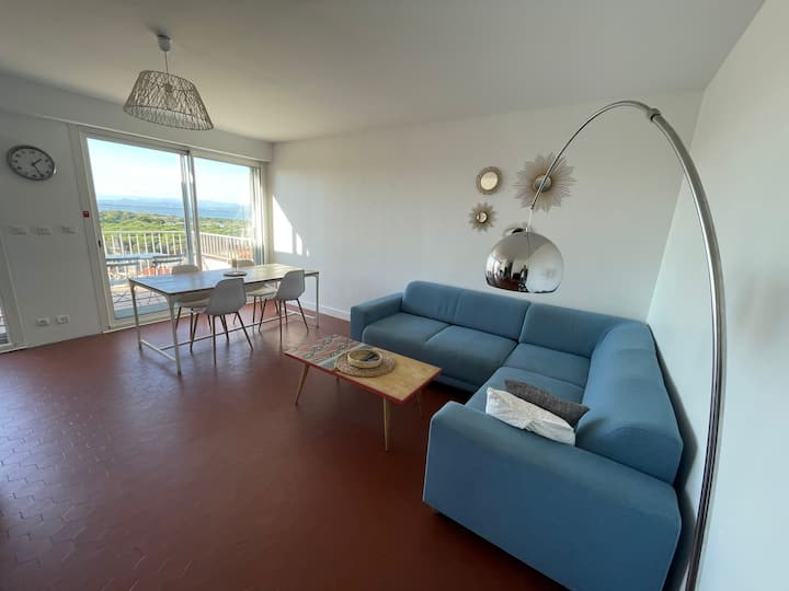 Duplex T3 Terrasse Vue Mer Accès Direct Plage - Le Barcarès