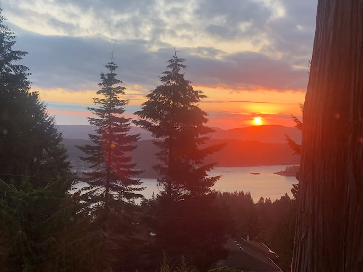 Striking Views Await You Above The Treetops Suite - Salt Spring Island