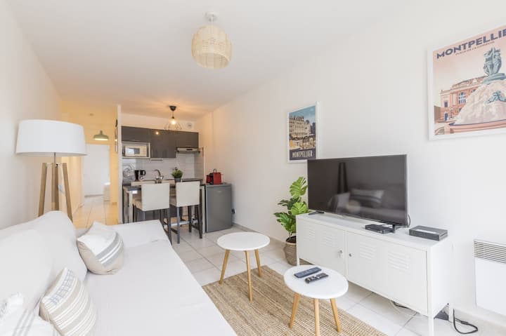 Bel Appt Avec Terrasse - Montpellier Proche Centre - ibis Montpellier Centre Polygone