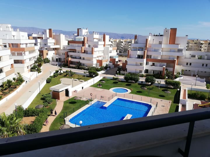 ÁTico En Playa Serena, Mar, Golf, Wifi Y Piscina, - Roquetas de Mar