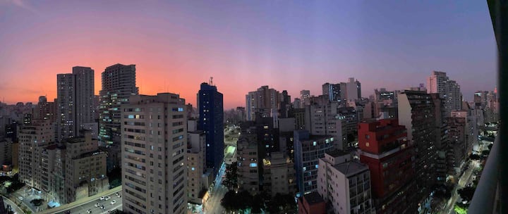 Large 1 Bedroom 2 Balconies And A Work Space - Sao Paulo