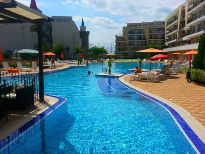 Large Studio In Luxury Complex - Pool, Tennis, Gym - Sluneční pobřeží