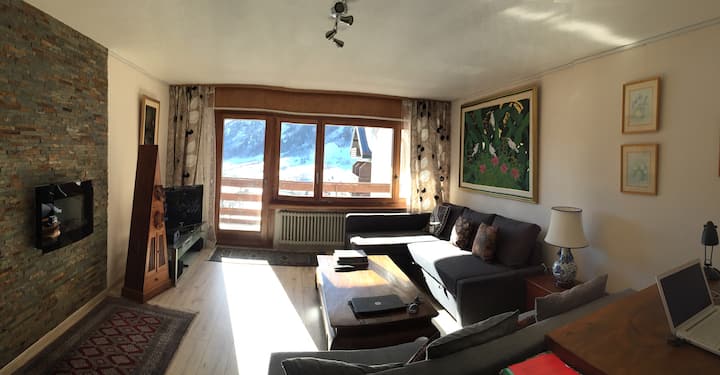 Newly Renovated Apt. With Mountain & Stream Views - Loèche-les-Bains