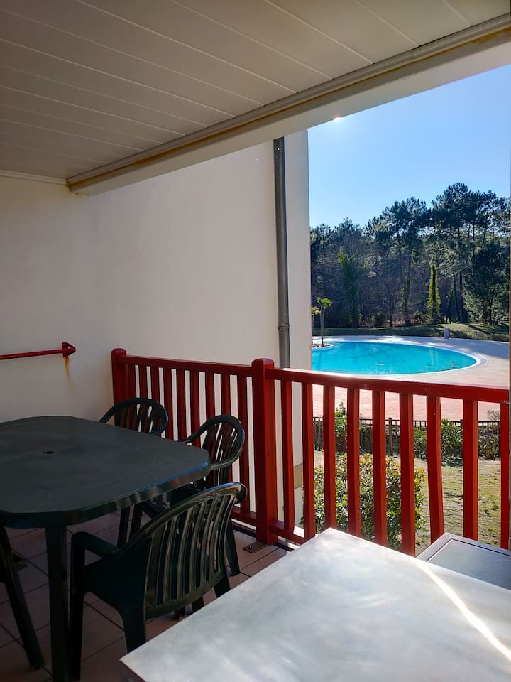 Biscarrosse Lac, Piscine Extérieure. 5 Pers - Biscarrosse