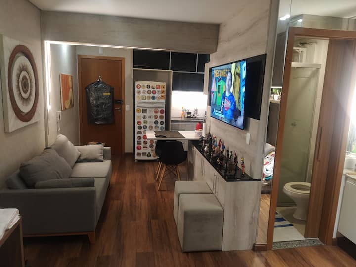 Loft No Centro De Belo Horizonte, Ideal P/ Nômades - Lagoinha