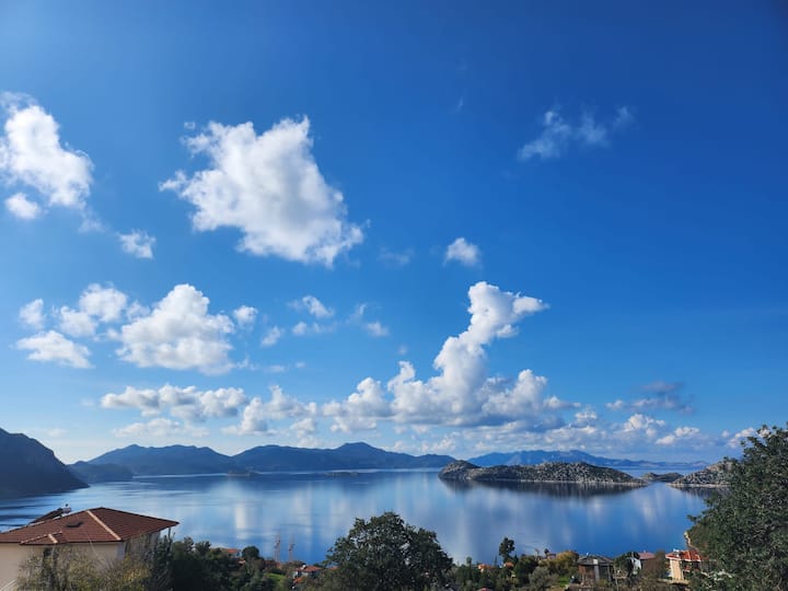 Muhtesem Deniz Manzarası Harika Gün Batımı Konforu - Bozburun