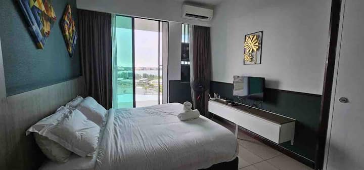 Pd D'wharf 5-seaview King Bed 1-2pax / 1-2人海景房大床 - Port Dickson
