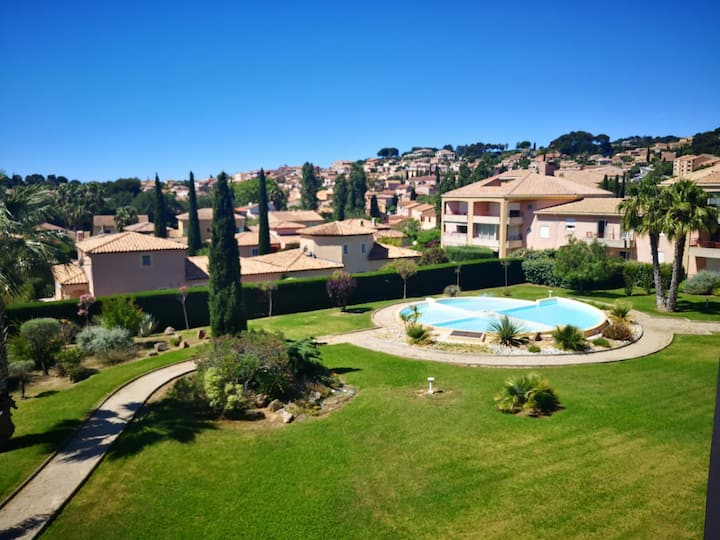 ☀Grand T2 Vue Mer Entre Le Port Et Le Centre-ville - Carqueiranne