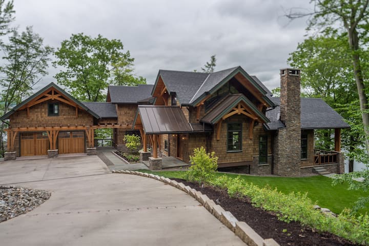 Dramatic Lakefront Timberframe Home - Ithaca, NY