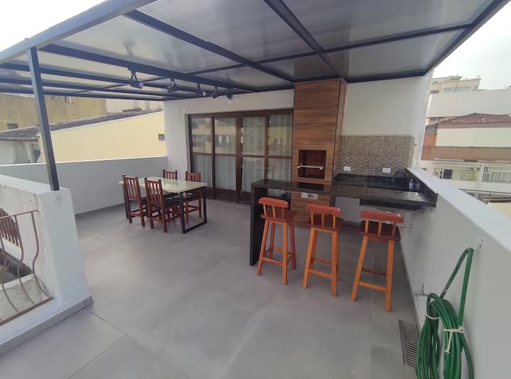 Cobertura A 500 Mtrs Da Praia De Enseada- Guaruja - Guarujá