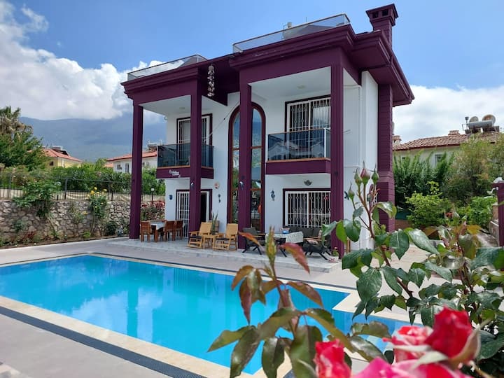 3+1 Havuzlu Lüks Villa Gunluk Kiralık,doğa - Ölüdeniz