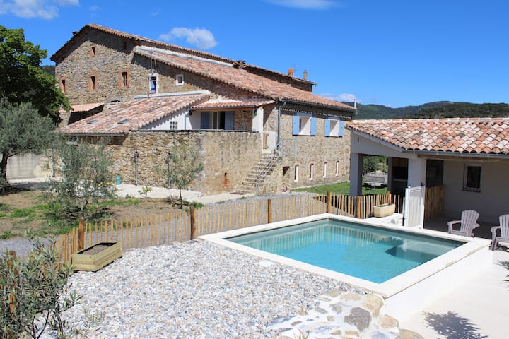 Gite Dans Mas Cévenol Avec Piscine - Anduze