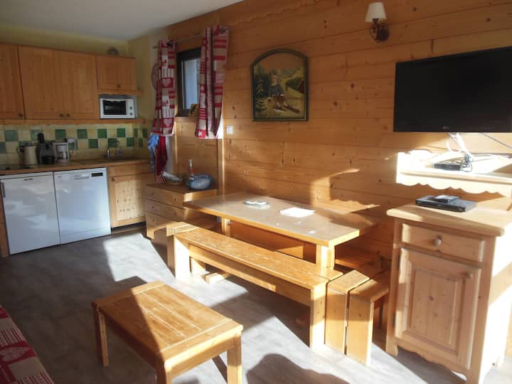 Domaine Paradiski-app 6p-terr Sud-300m Pistes - Peisey-Nancroix