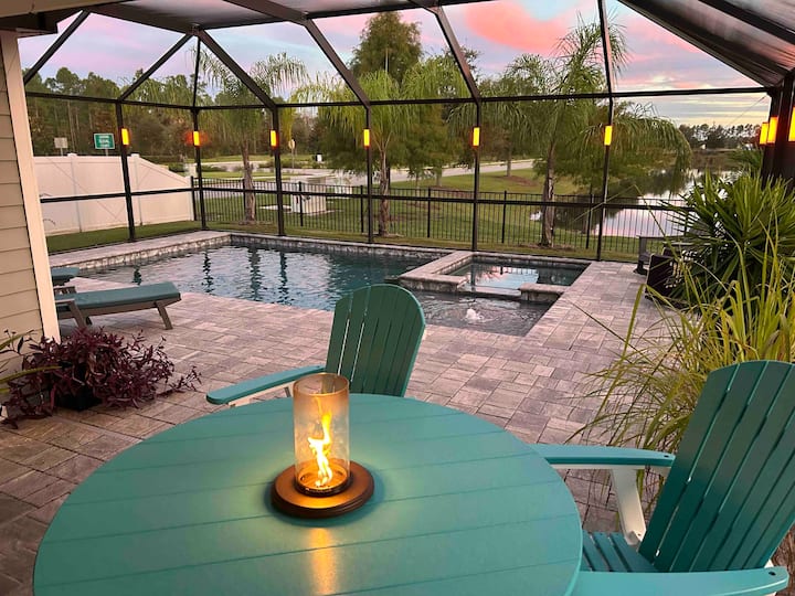 Luxury Lakeside Oasis - Heated Pool/spa, Firepit - Jacksonville, FL