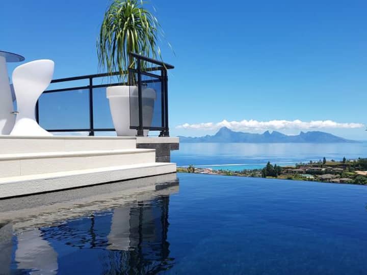 Magnifique Villa Avec Vue Sur Moorea - Tahiti