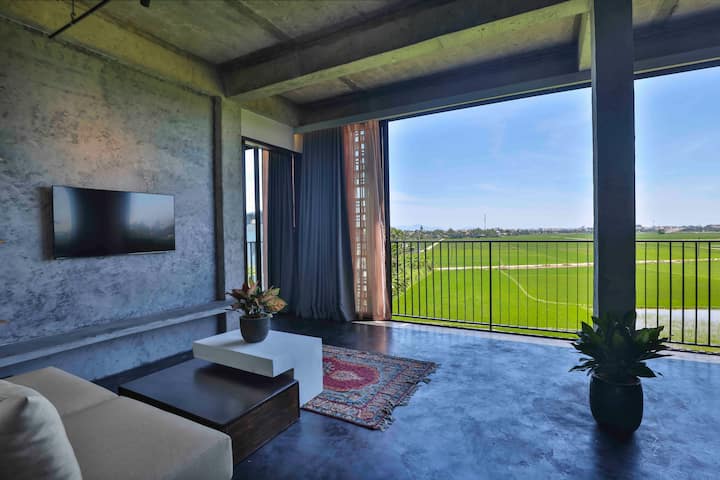 Industrial Chic Design, Pool, Rice Field Views - Hội An