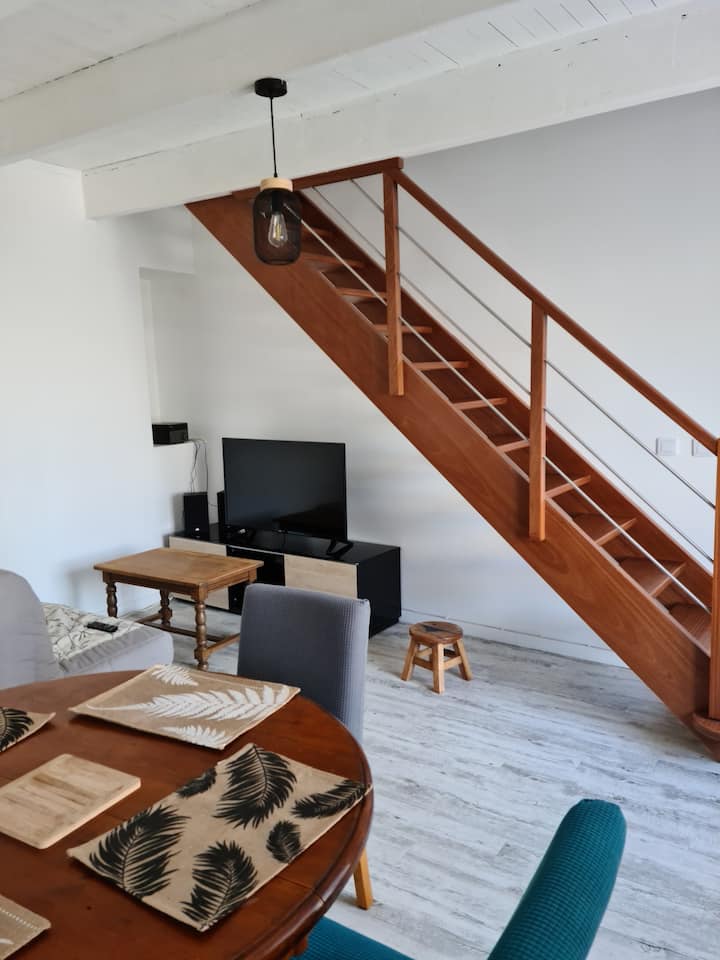 Donville Les Bains : Maison Chaleureuse - 그헝빌르