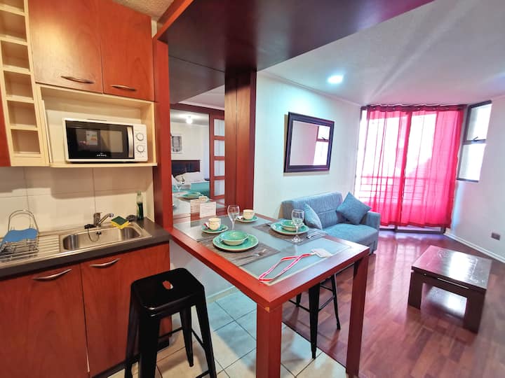 Cool Depto. Merced, Merced 562, Bellas Artes - Santiago, Chile